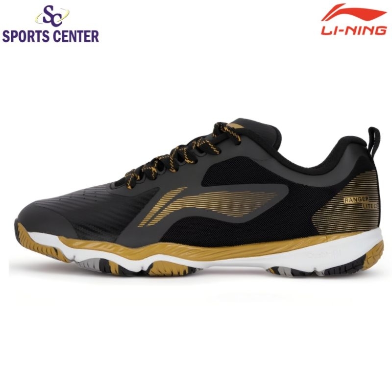 Jual New Sepatu Badminton Lining Ranger Lite Z2 Black Gold | Shopee ...