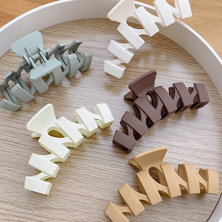 Jual Terkini ED 11CM JEPIT RAMBUT SALON KOREA DOFF MODEL ZIG ZAG ...