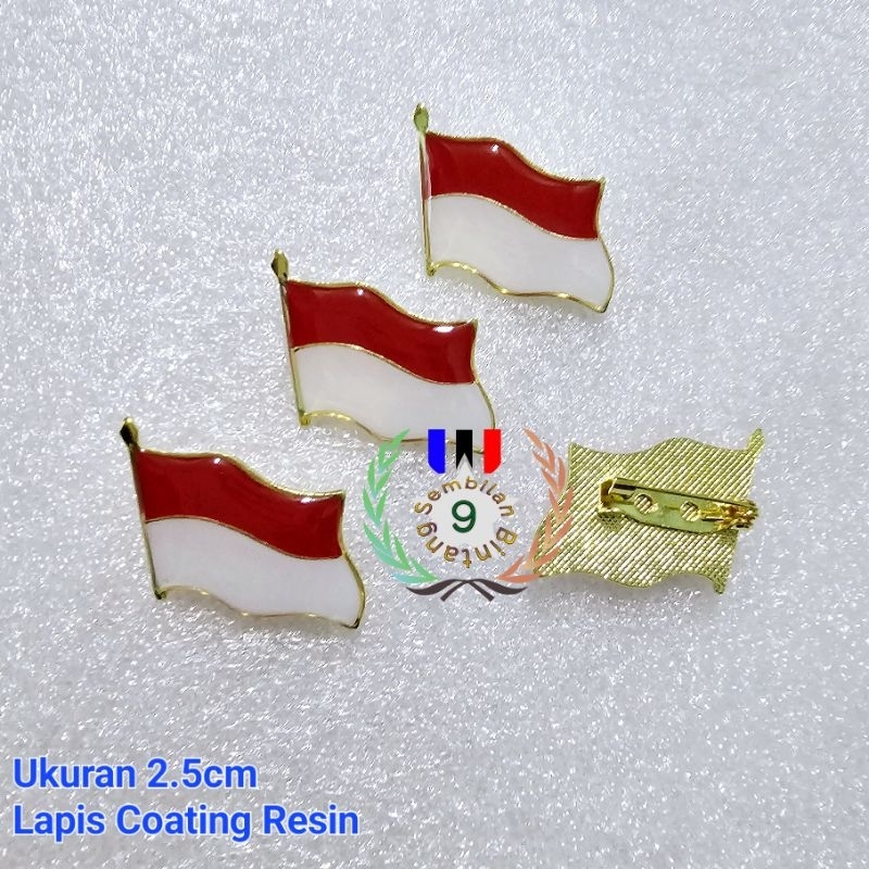 Jual Pin Bendera Merah Putih Berkibar 2.5cm | Shopee Indonesia