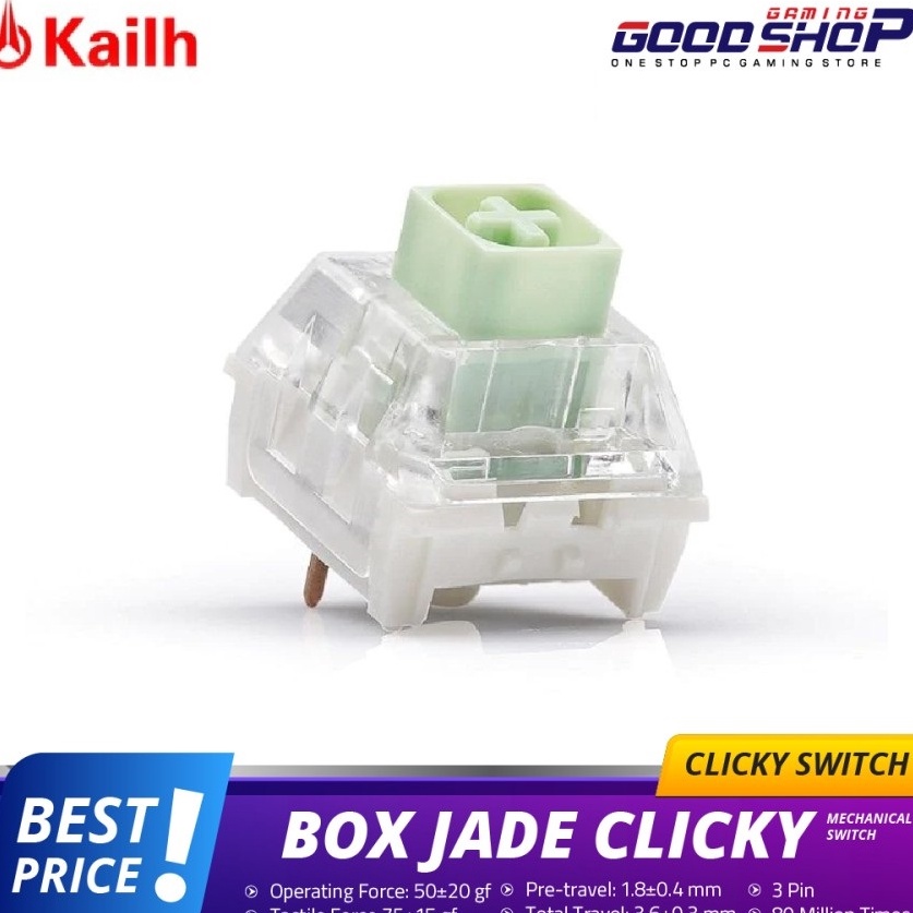 Jual Murah Kailh Box Jade Clicky Switch Mechanical Keyboard | Shopee ...