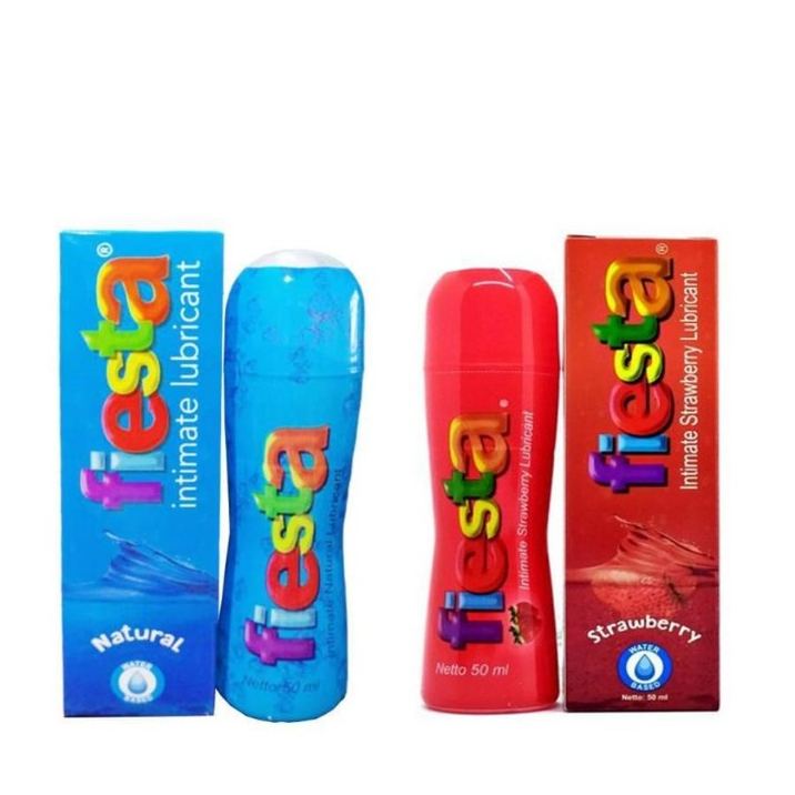 Jual Fiesta Lubricant 50 ml (Natural / Strawberry) | Shopee Indonesia