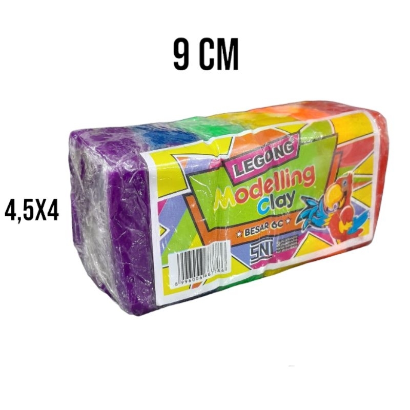 Jual Plastisin 6 Warna ukuran besar, Lilin Mainan Legong, Mainan Lilin ...
