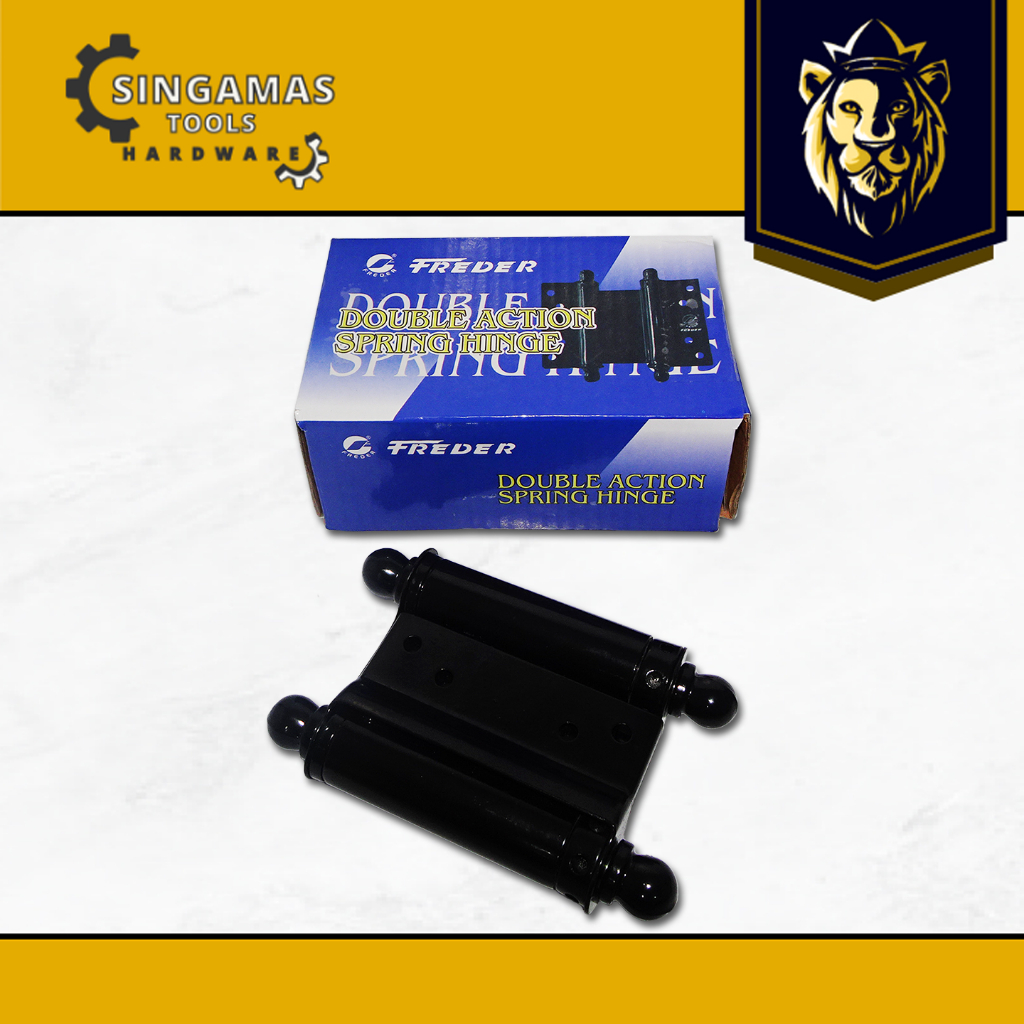 Jual FREDER Engsel Cowboy 4" Kepala Besi - Double Action Spring Hinge ...