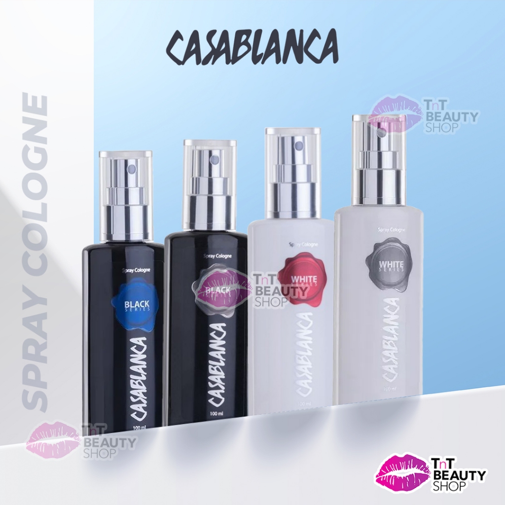 Jual Casablanca Spray Cologne Series 100ml | Black Series 100ml | White ...