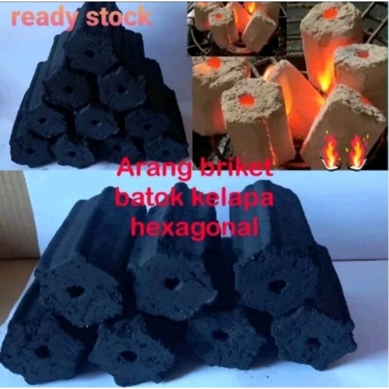 Jual Arang briket 1kg hexagonal | Shopee Indonesia