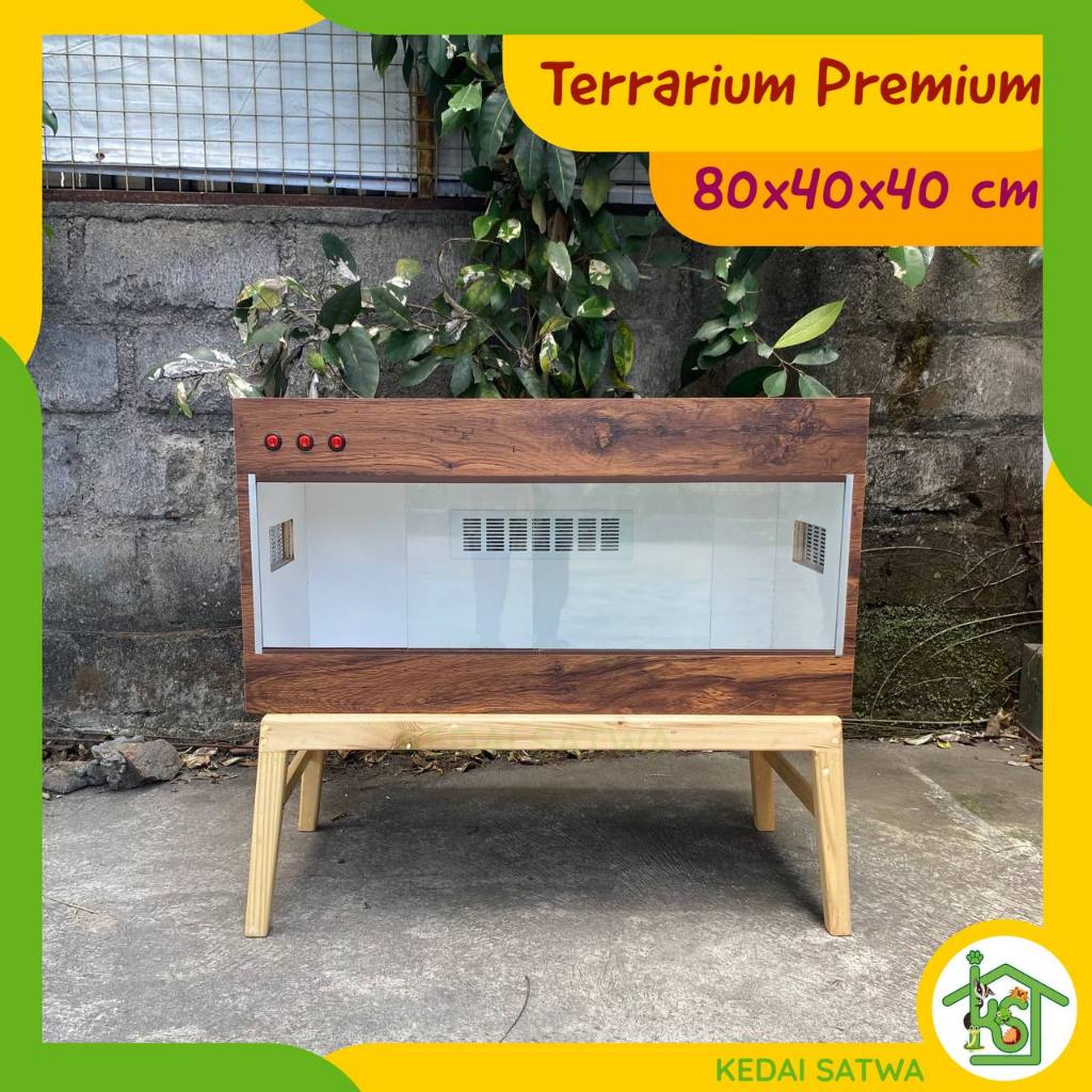 Jual Terrarium 80x40x40 cm Tacosheet Kandang Reptile Iguana tortoise Dll Kedai Satwa | Shopee ...