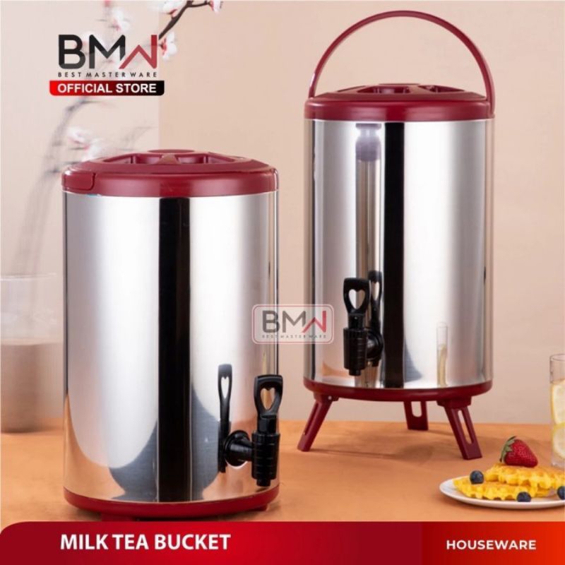 Jual Dispenser Termos Air 10L Stainless/ Dispenser Water Tank Milk Tea ...