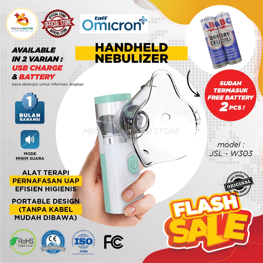 Jual TaffOmicron Alat Terapi Pernapasan Portable Handheld Nebulizer ... Jual TaffOmicron Alat Terapi Pernapasan Portable Handheld Nebulizer ...