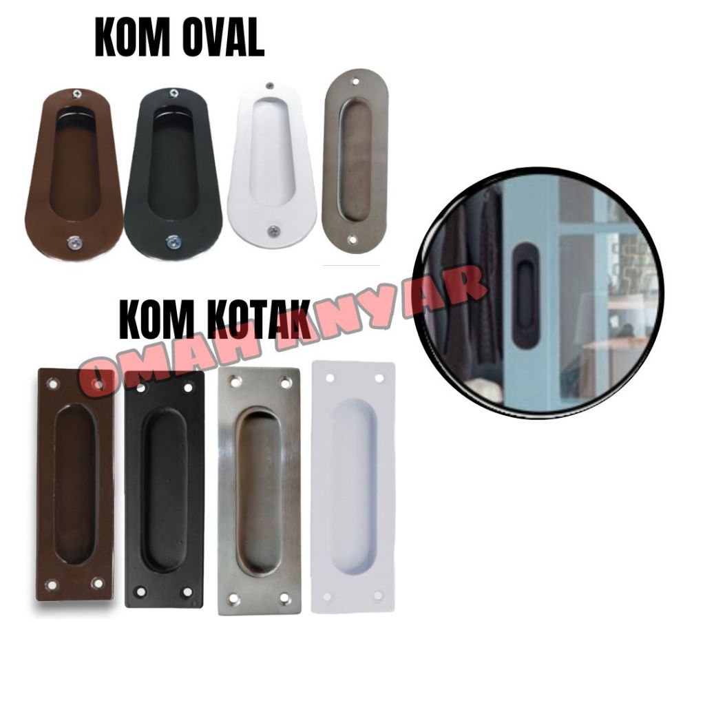Jual Handle Pintu Sliding Tanam Kom Kotak 96mm Stainless | Shopee Indonesia