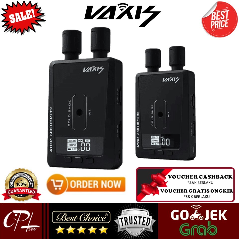 Jual Vaxis ATOM 600 HDMI Wireless Video Transmitter/Receiver Kit ...