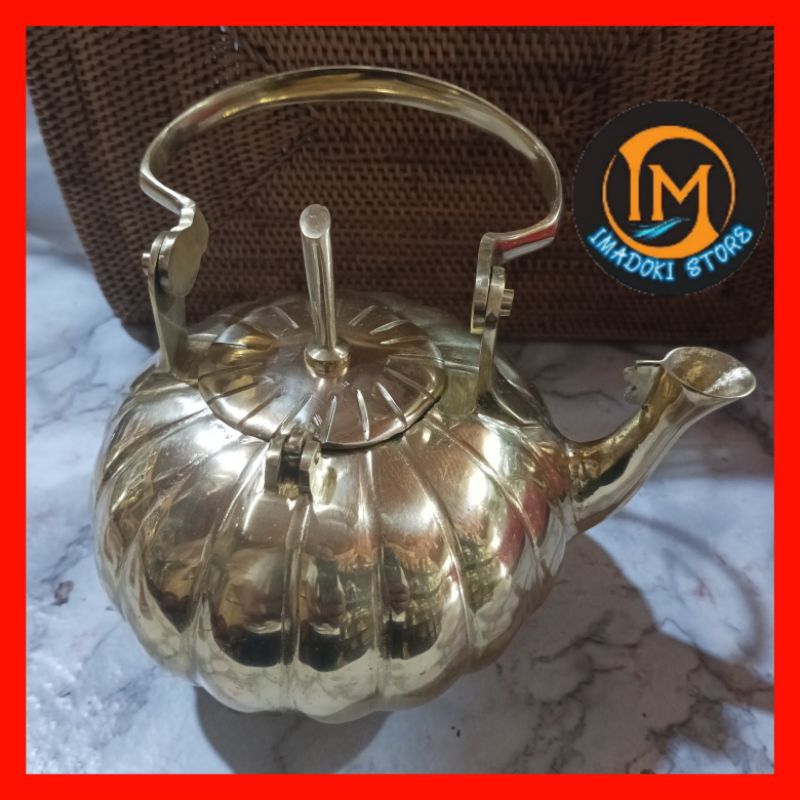 Jual TEKO KUNINGAN MODEL LABU / TEKO ANTIK / TEKO KUNINGAN TEBAL ...