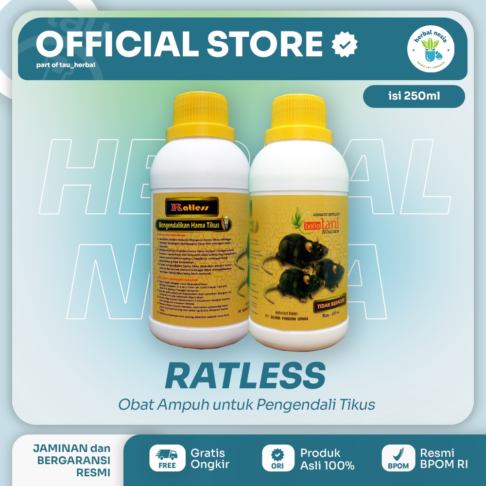 Jual OBAT RACUN TIKUS RATLESS UNTUK MENGUSIR TIKUS ANTI BAU BANGKAI ...