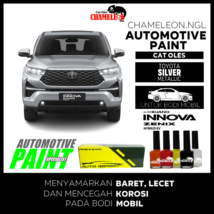 Jual Cat Oles Toyota Innova Zenix Hybrid Silver Metallic Automotive ...