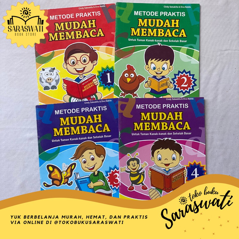 Jual Metode Praktis Mudah Membaca Jilid 1-4 // Buku PAUD dan TK ...