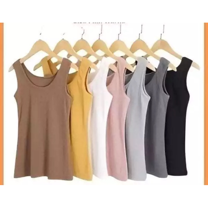 Jual 6 pcs / Tanktop Tali Besar/ Tanktop / Tank top Wanita / Singlet ...