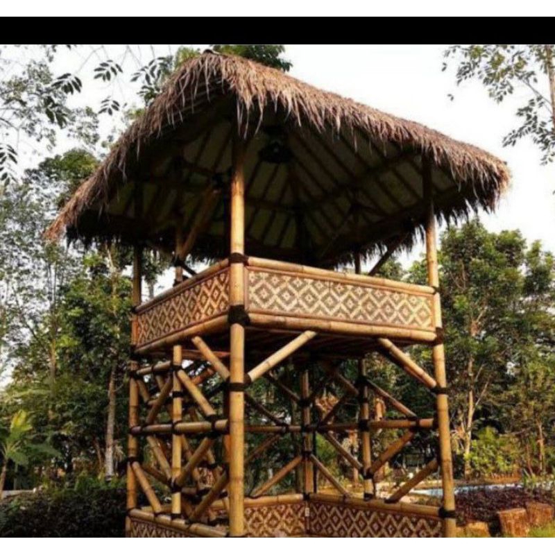 Jual gazebo bambu tingkat minimalis | Shopee Indonesia