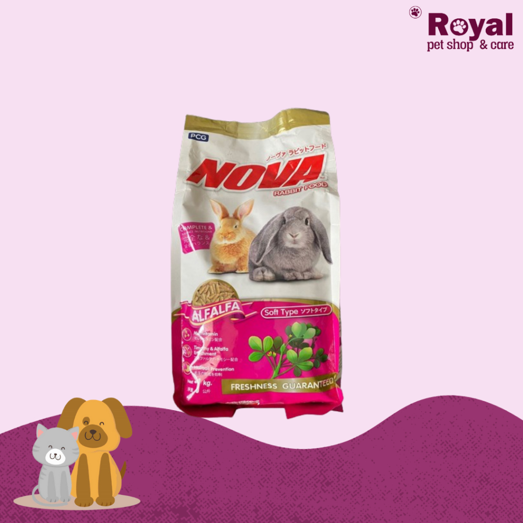Jual NOVA RABBIT FOOD Alfalfa FRESHPACK 1KG PELET PAKAN KELINCI (BACA ...