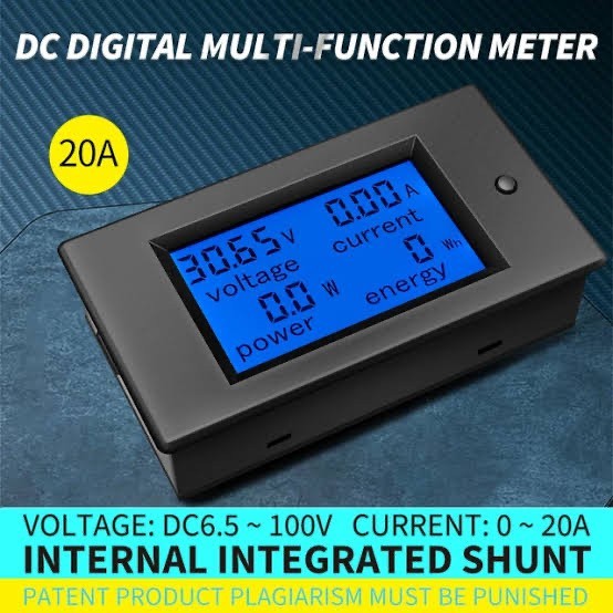 Jual DC Digital Watt Meter PZEM-031 DC6.5-100V 20A Peace Fair PZEM 031 ...
