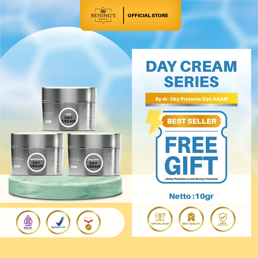 Jual BENING'S DAY CREAM | MELEMBABKAN & MELINDUNGI DARI SINAR UV KARENA ...