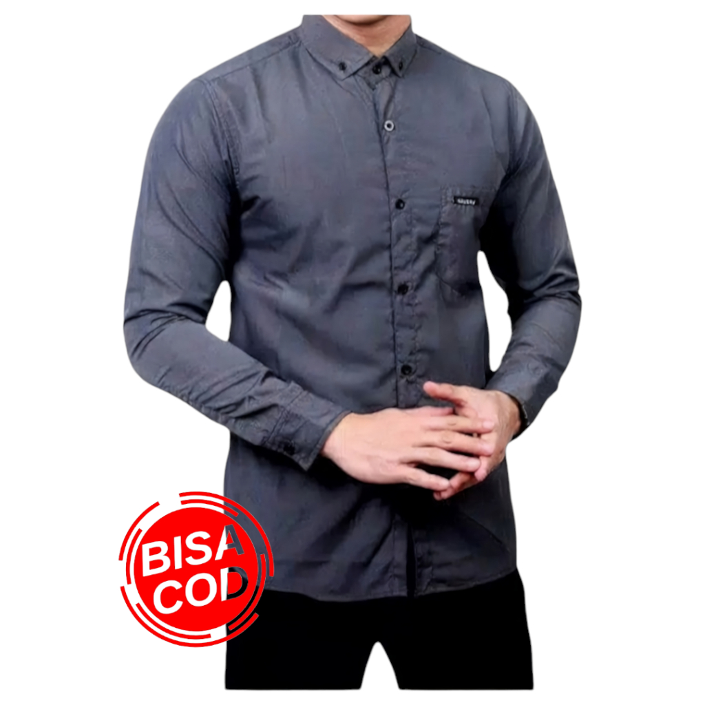 Jual Paket Hemat 4 PCS Kemeja Pria Polos Lengan Panjang Slimfit Terbaru ...