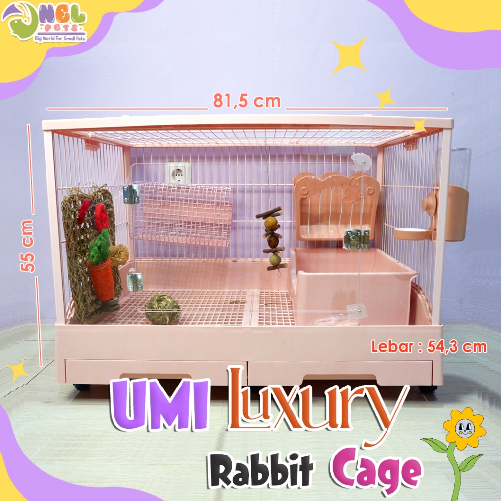 Jual UMI RABBIT LUXURY CAGE/KANDANG KELINCI PREMIUM/KANDANG KUCING ...