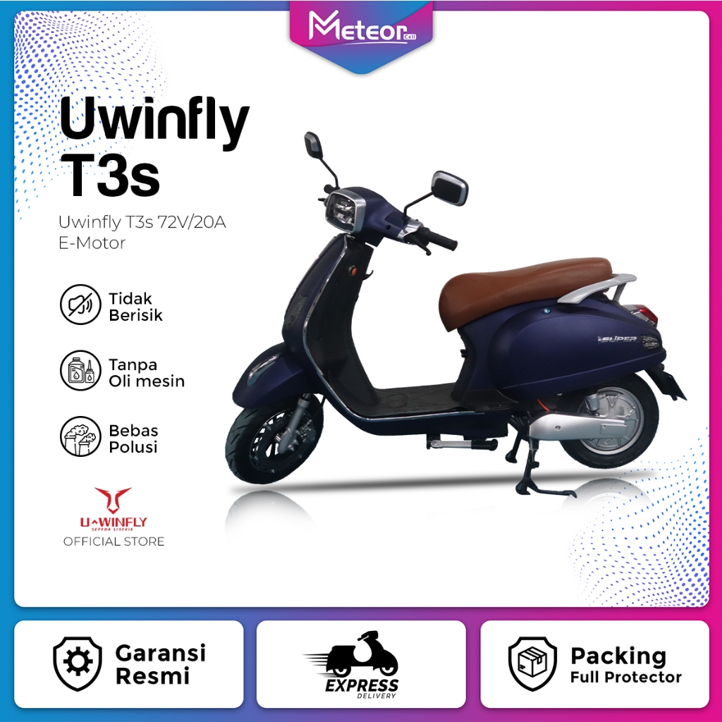 Jual Uwinfly Motor Listrik T3s GARANSI RESMI 1200W Removal Battery | Shopee Indonesia