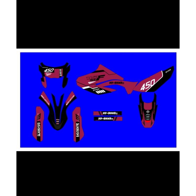 Jual stiker decal YAMAHA WR OLD | setiker Yamaha wr full bisa request ...