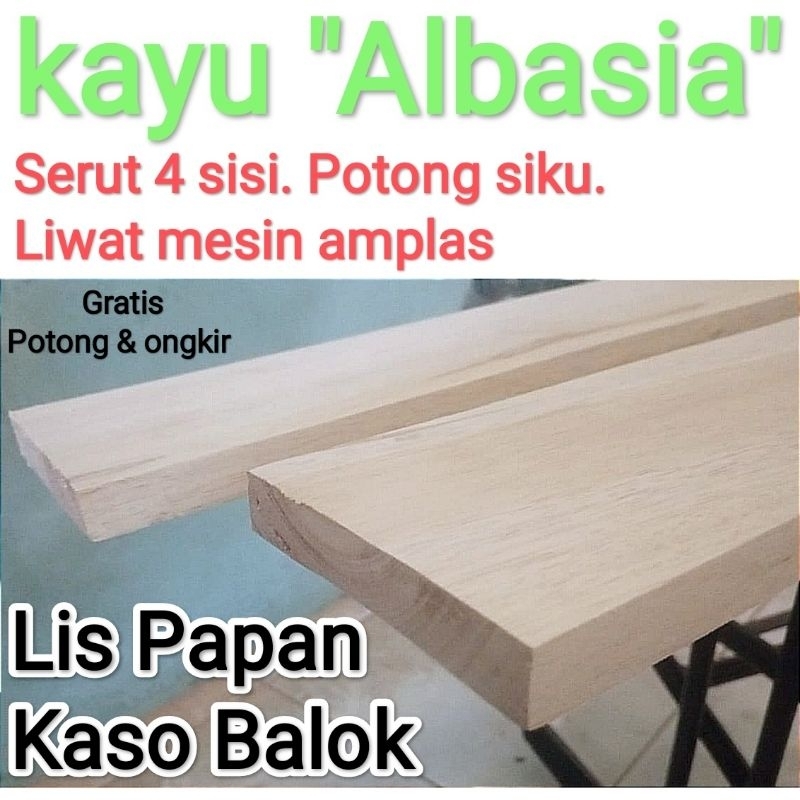 Jual Papan Lis moulding kaso Reng Balok kayu Albasia sengon perhutani ...