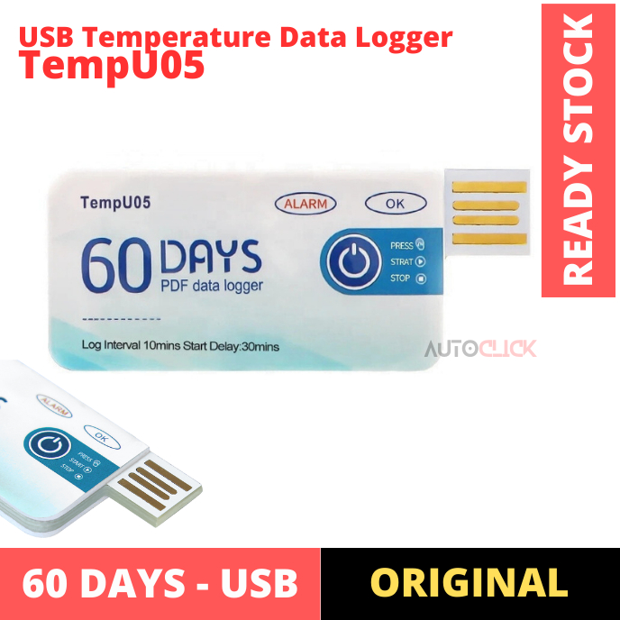 Jual Single Use Temperature Data Logger Disposable USB Logger Suhu ...