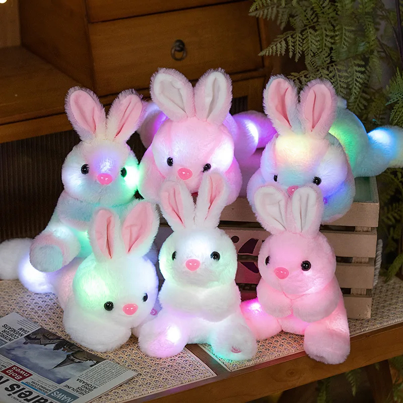 Jual Mainan Boneka Kelinci Pake Lampu Led Karakter Hewan Rabbit Lucu ...
