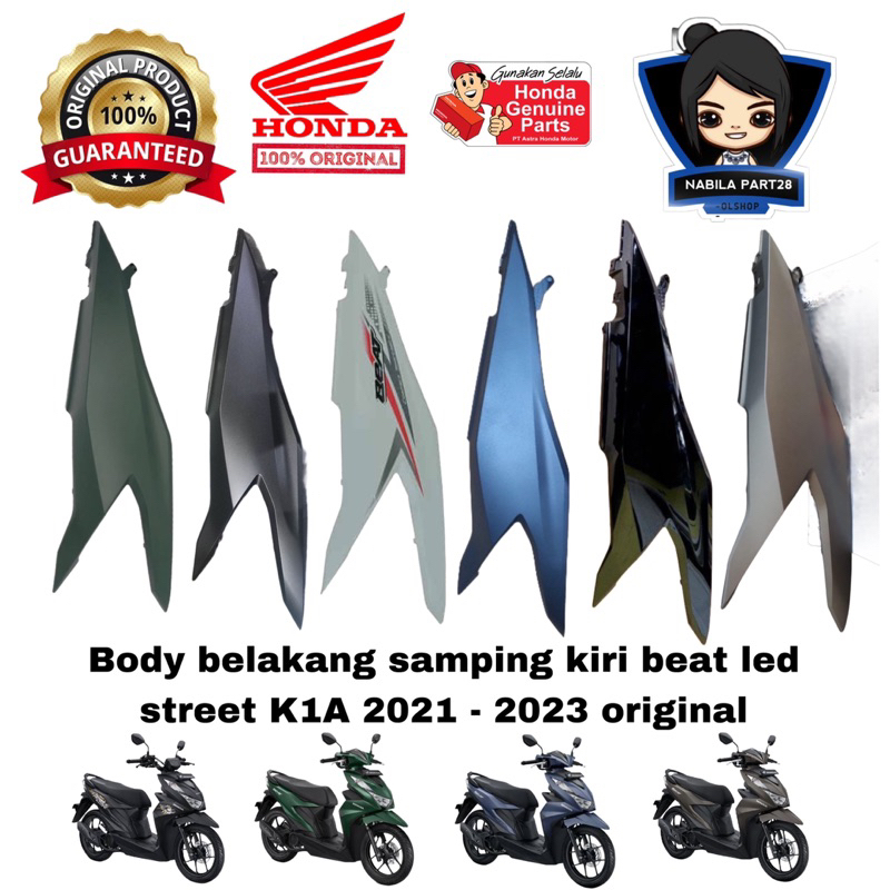 Jual Cover L body bodi belakang kiri beat new led beat deluxe K1A 2021 ...