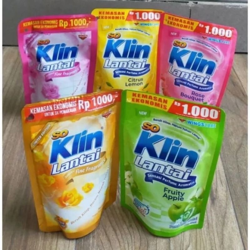 Jual Soklin Lantai 1000an Kemasan Ekonomis Sabun Pembersih Lantai ...