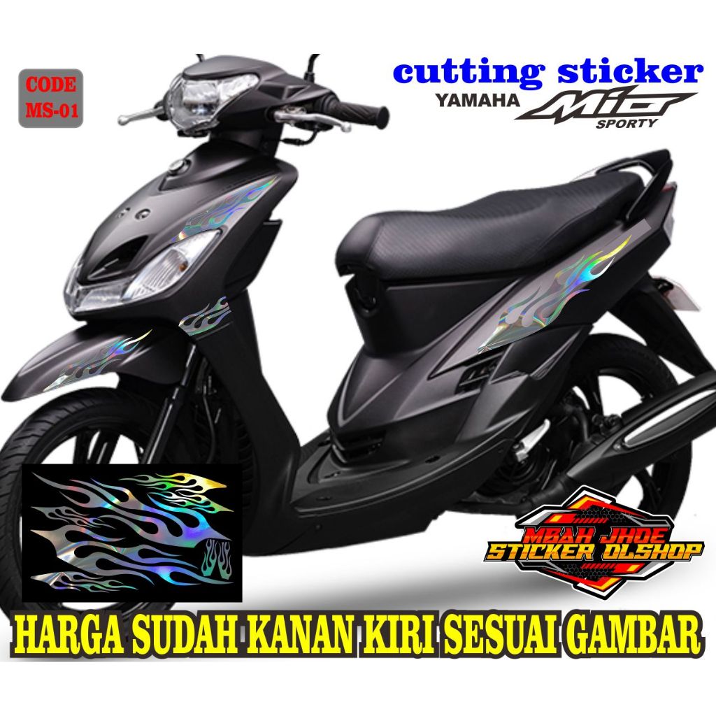 Jual sticker cutting motor yamaha mio sporty/sticker motor mio sporty ...