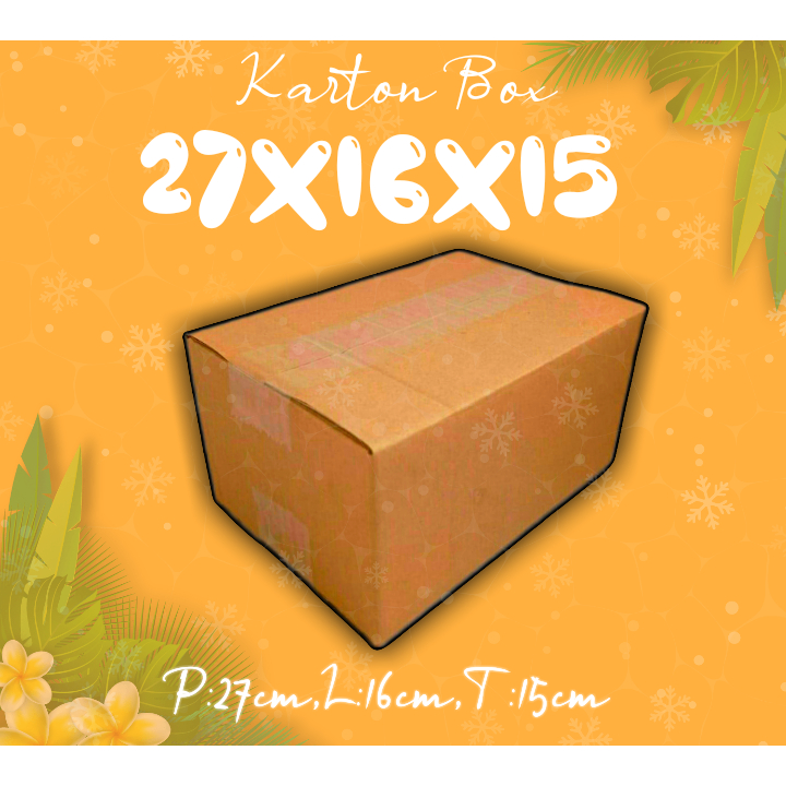 Jual KARTONBOX 27X16X15 (KARDUS PACKING/KARDUS POLOS/KARDUS MINI ...