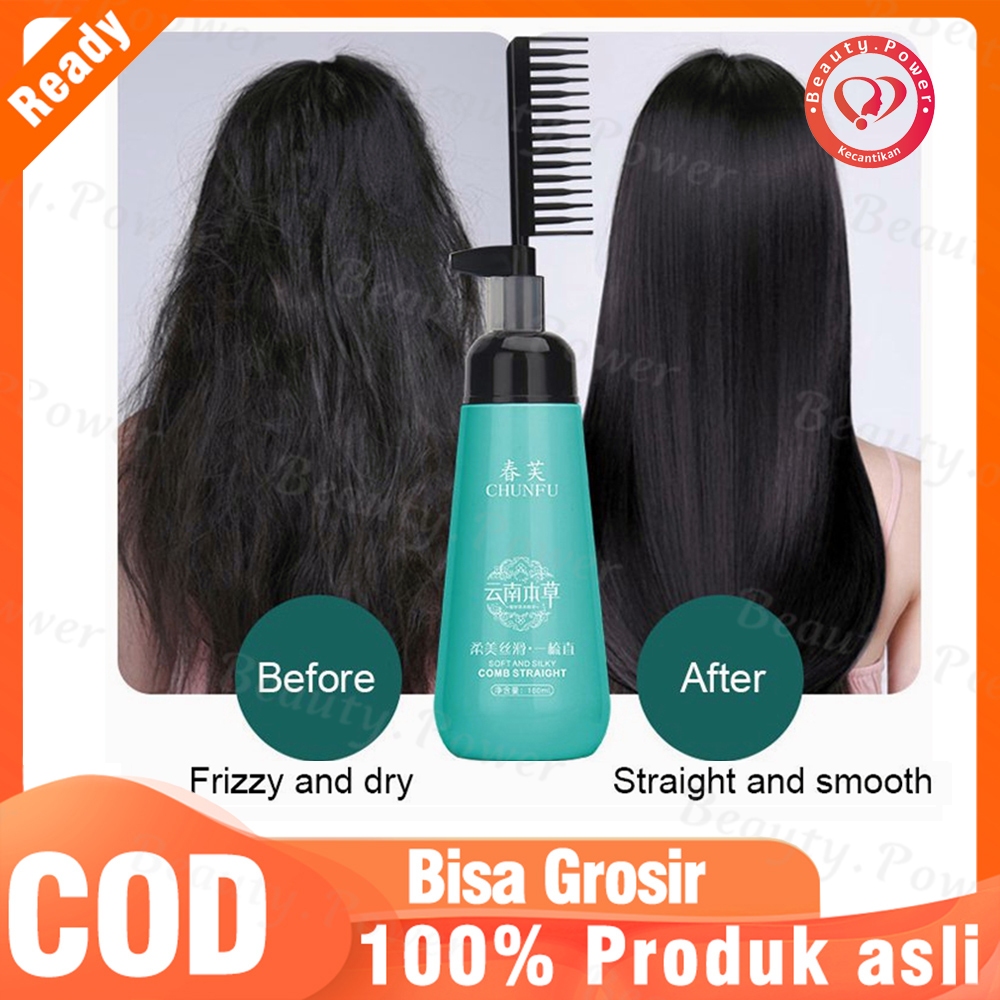 Jual krim pelurus rambut permanen/ pelurus rambut tanpa catok pinky ...