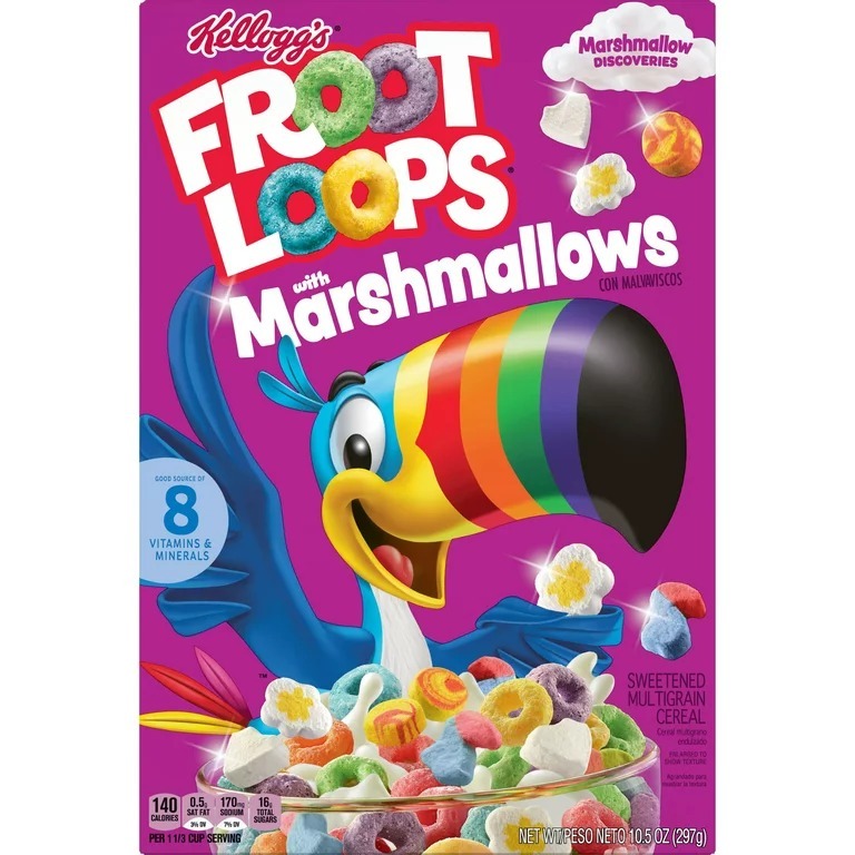 Jual Kelloggs Froot Loops Marshmallow Cereal 9 OZ | Shopee Indonesia