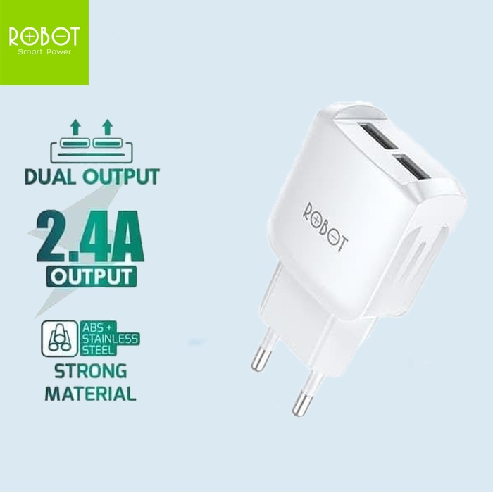 Jual Kepala Adaptor Charger Robot 10w 2a Usb Adapter | Shopee Indonesia