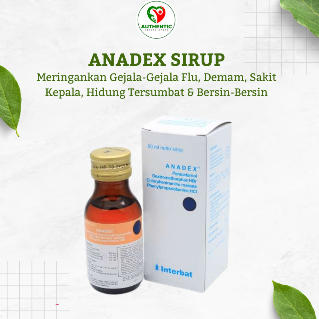 Jual Anadex Sirup 60 ml Interbat / Obat Batuk / Obat Demam / Obat Flu ...