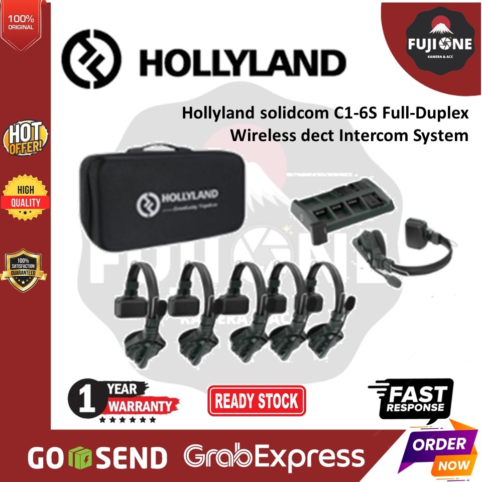 Jual Hollyland solidcom C1-6S Full-Duplex Wireless dect Intercom System | Shopee Indonesia