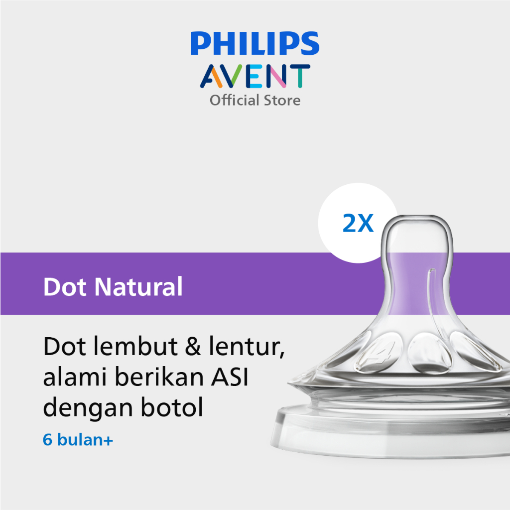 Jual Philips Avent | Dot Bayi Botol Susu | Natural | Dot Tidak Bingung ...