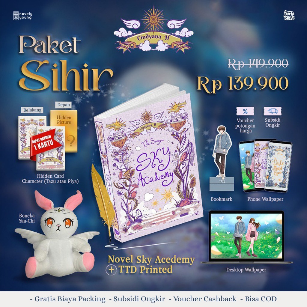 Jual Novel Sky Academy (Book 2) - Cindyana H - Fantasious - Gratis ...