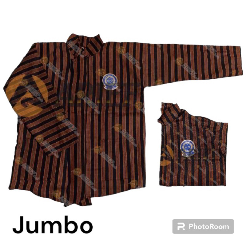 Jual Baju Lurik Jawa Hitam Tenun Khas Jogja Jumbo / Baju Adat Jawa ...