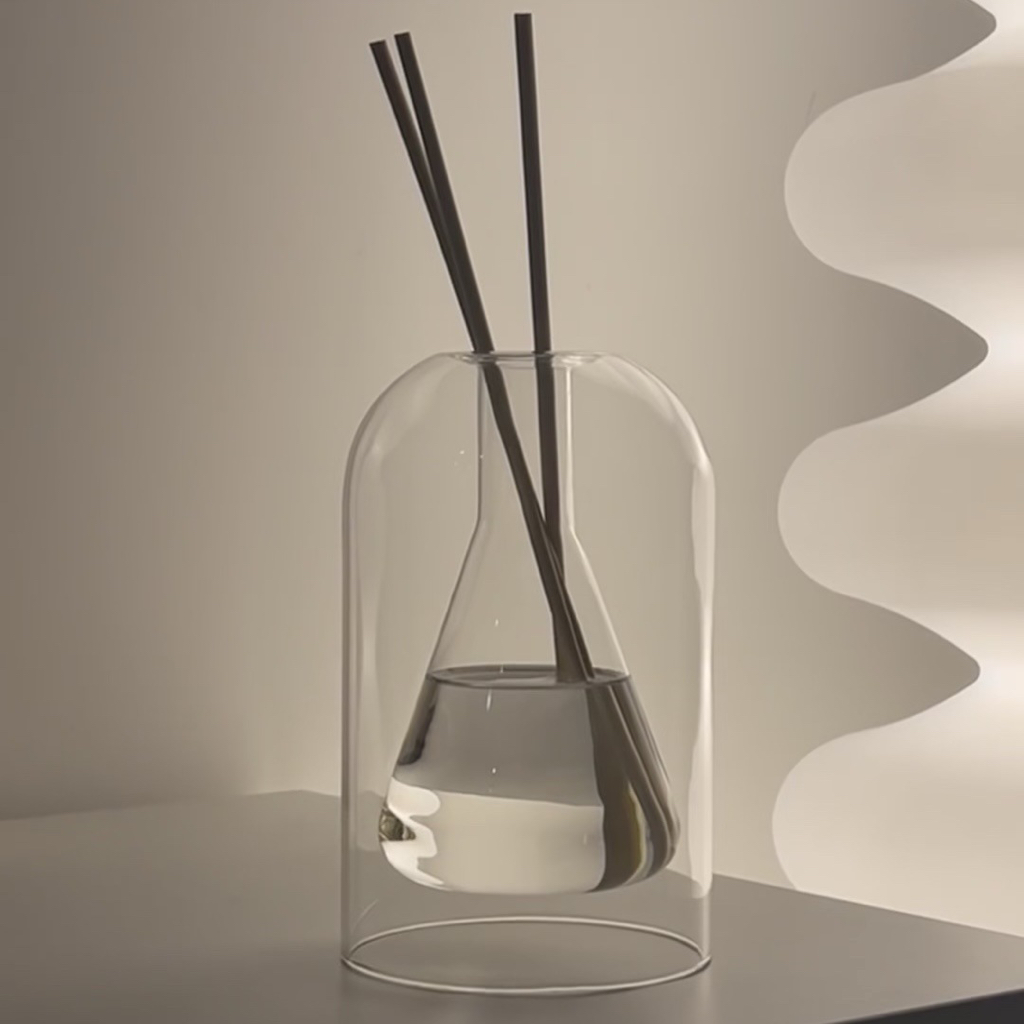 Jual Laurent Aromatheraphy Aesthetic Reed diffuser Glass bottle (no oil ...