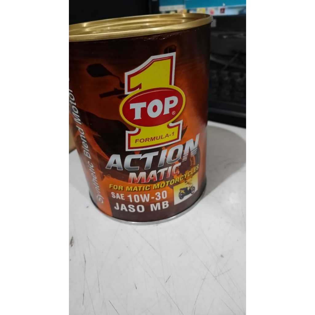Jual OLI OIL MESIN TOP1 TOP I ACTION MATIC FOR MATIC MOTORCYCLES SAE 10W 30 20W 30 JASO MB 800 ...