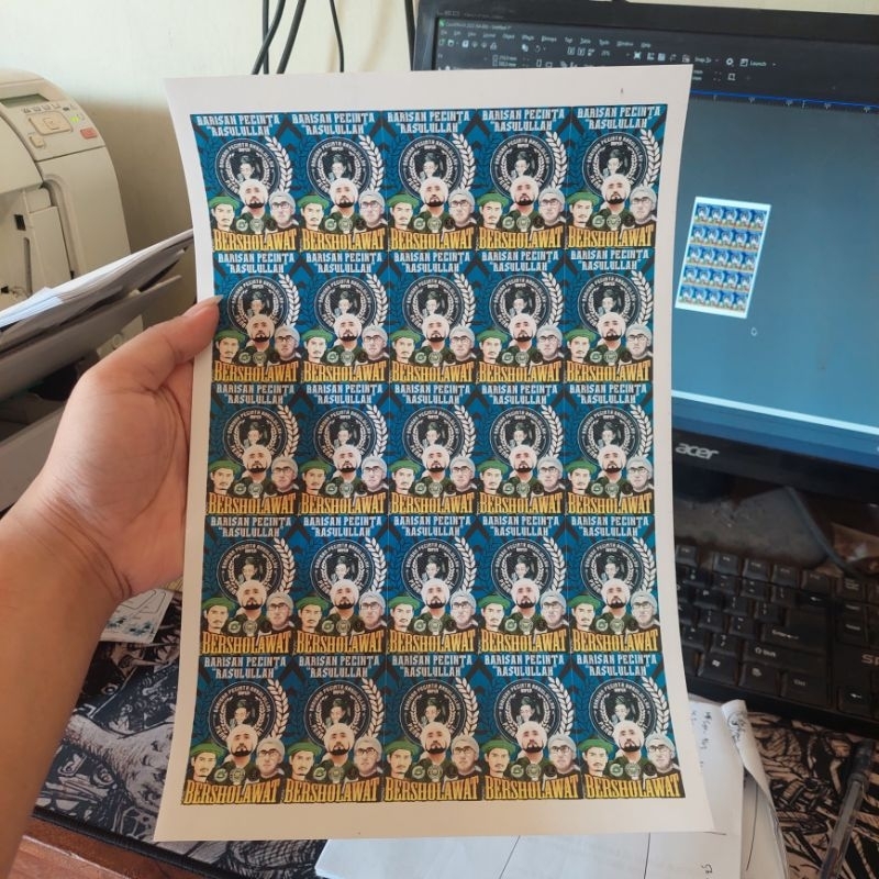 Jual (isi 20 pcs) stiker barisan pecinta rasulullah, 3 majelis cinta ...