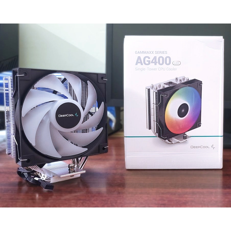 Jual Fan processor DeepCool AG400 LED Fixed RGB CPU Cooler | Shopee ...