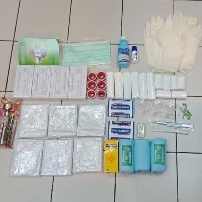 Jual Isi Kotak Obat P3K type B / isi kotak p3k tipe B lengkap | Shopee ...