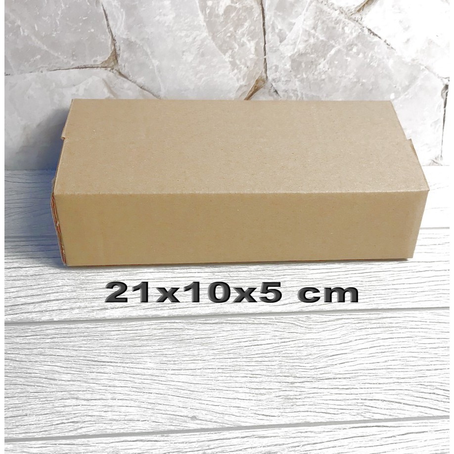 Jual KARDUS KARTON PACKING BOX POLOS BARU 21 x 10 x 5 cm TEBAL | Shopee ...