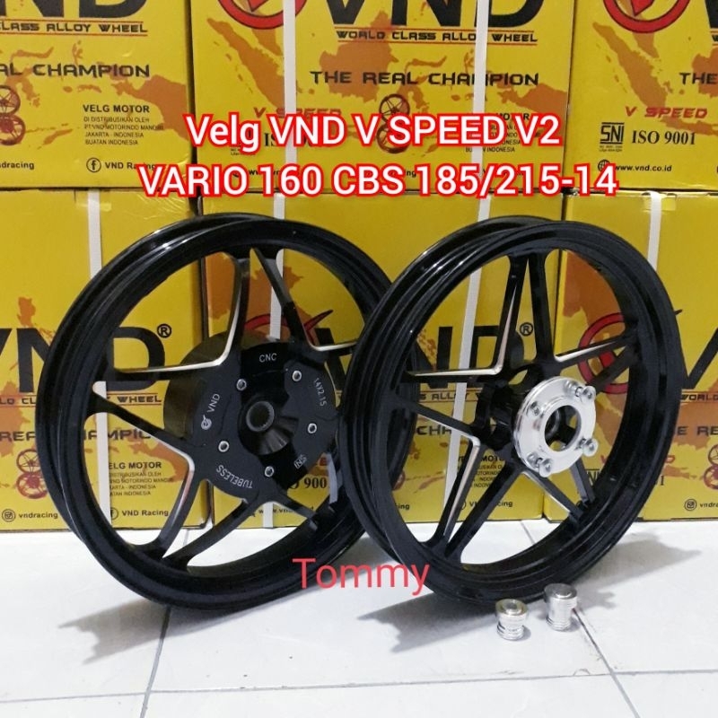 Jual Velg VND V SPEED V2 Vario 160 CBS VND Vspeed Bintang Gen 2 Vario 160Cbs 185/215-14 | Shopee ...