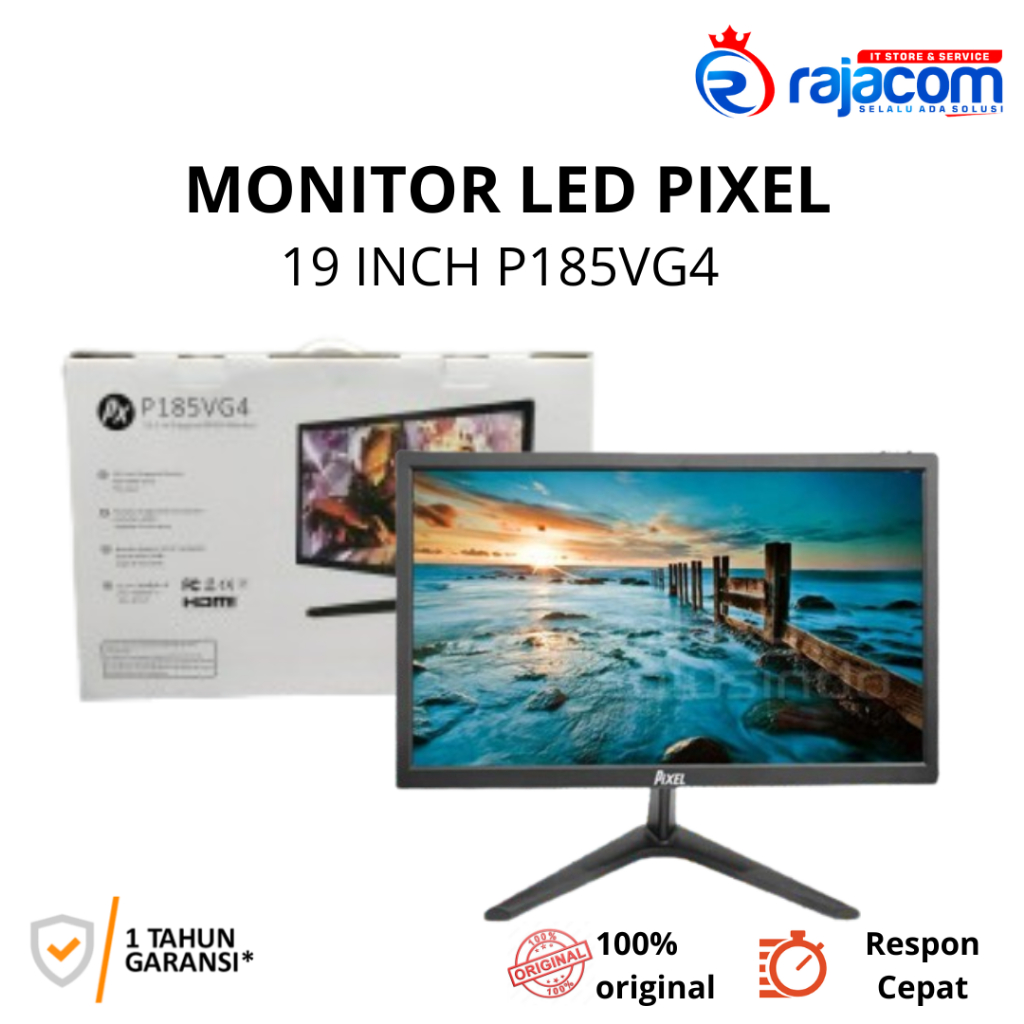 Jual LED MONITOR Pixel P185VG4 19 Inch LED HDMI VGA SLIM | Shopee Indonesia